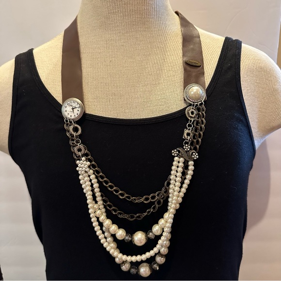 Plunder | Jewelry | Unique Plunder Necklace Leather W Multiple Strands ...